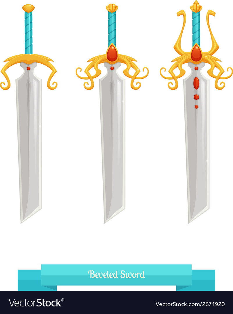Sharp sword Royalty Free Vector Image - VectorStock