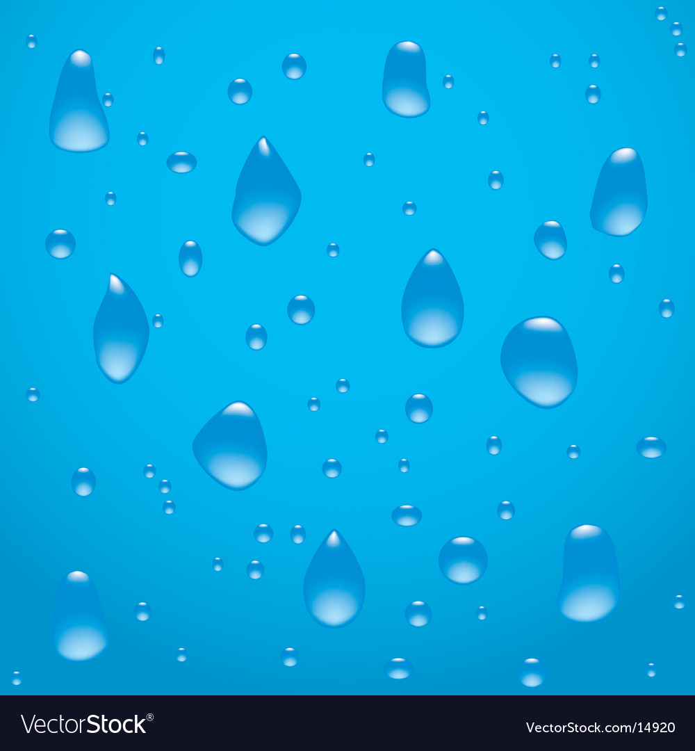 Water drops background Royalty Free Vector Image