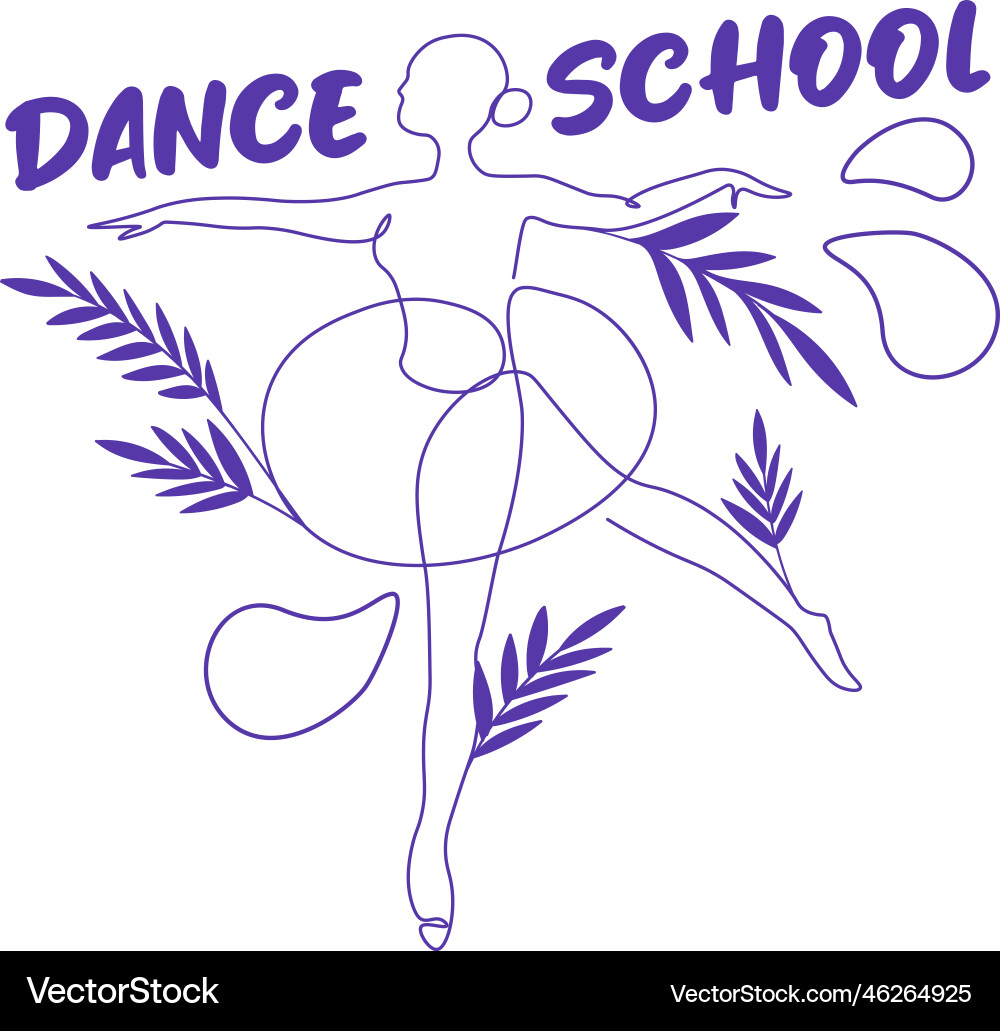 Dance school dancing and learning new movements Vector Image