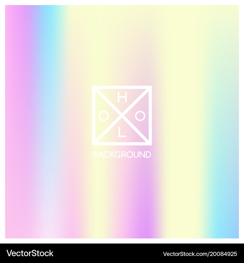 Holographic background holo sparkly cover Vector Image