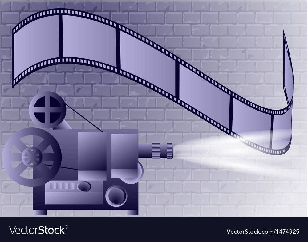 Old projector Royalty Free Vector Image - VectorStock