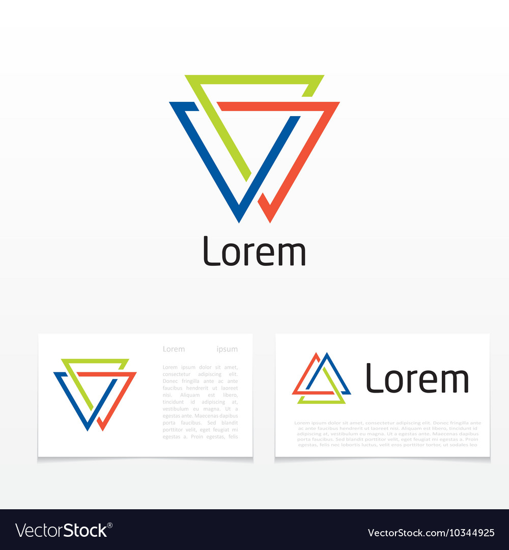 Triangular shape Royalty Free Vector Image - VectorStock