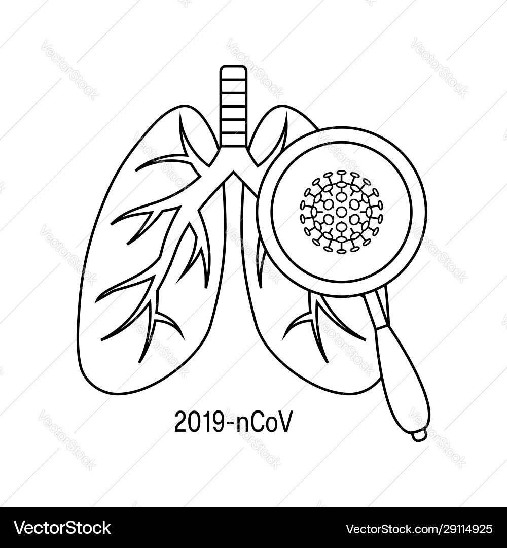 Wuhan 2019-ncov icon in flat style Royalty Free Vector Image
