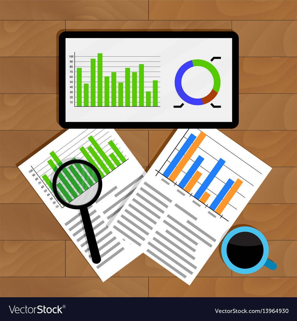Analytics and statistics Royalty Free Vector Image