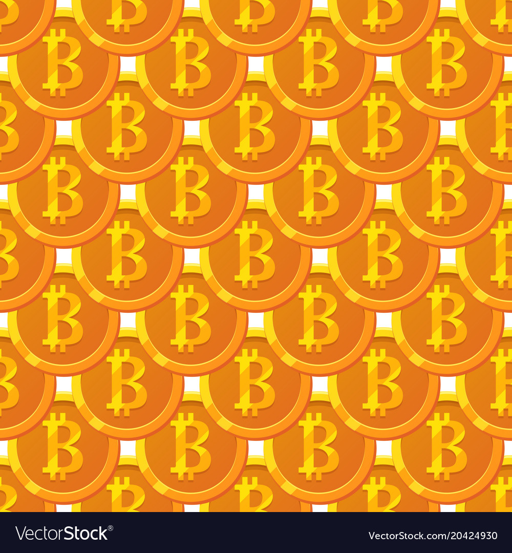 Bitcoin pattern Royalty Free Vector Image - VectorStock