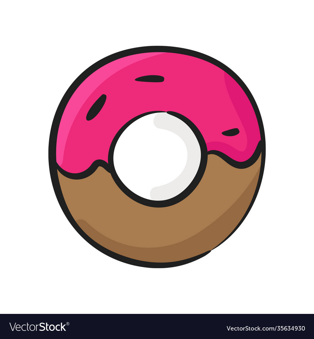 Donut Royalty Free Vector Image - VectorStock