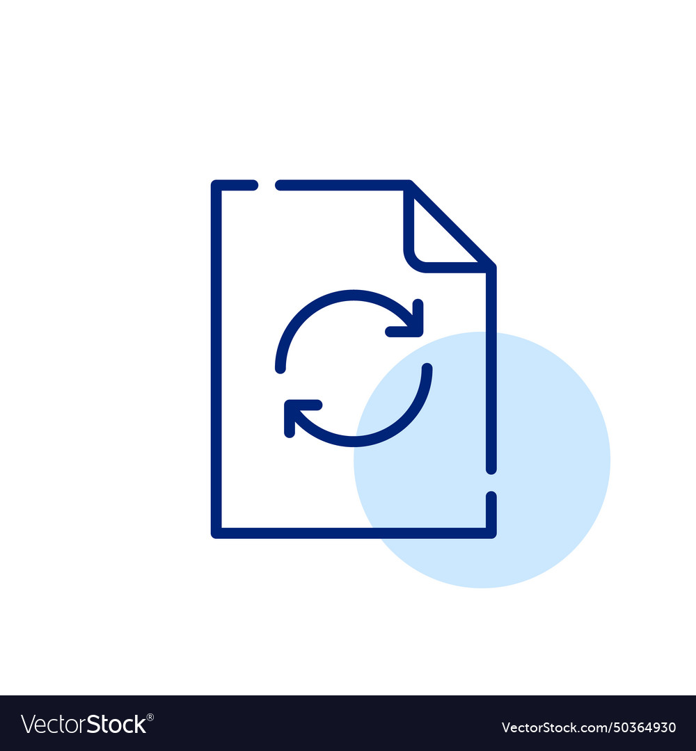 File refresh pixel perfect editable stroke Vector Image
