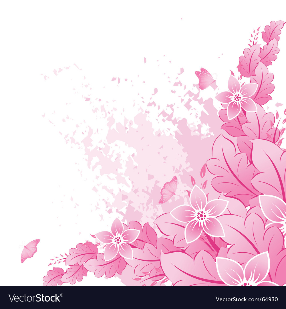 Spring in pink Royalty Free Vector Image - VectorStock