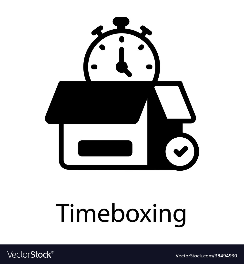 Timeboxing Royalty Free Vector Image - VectorStock
