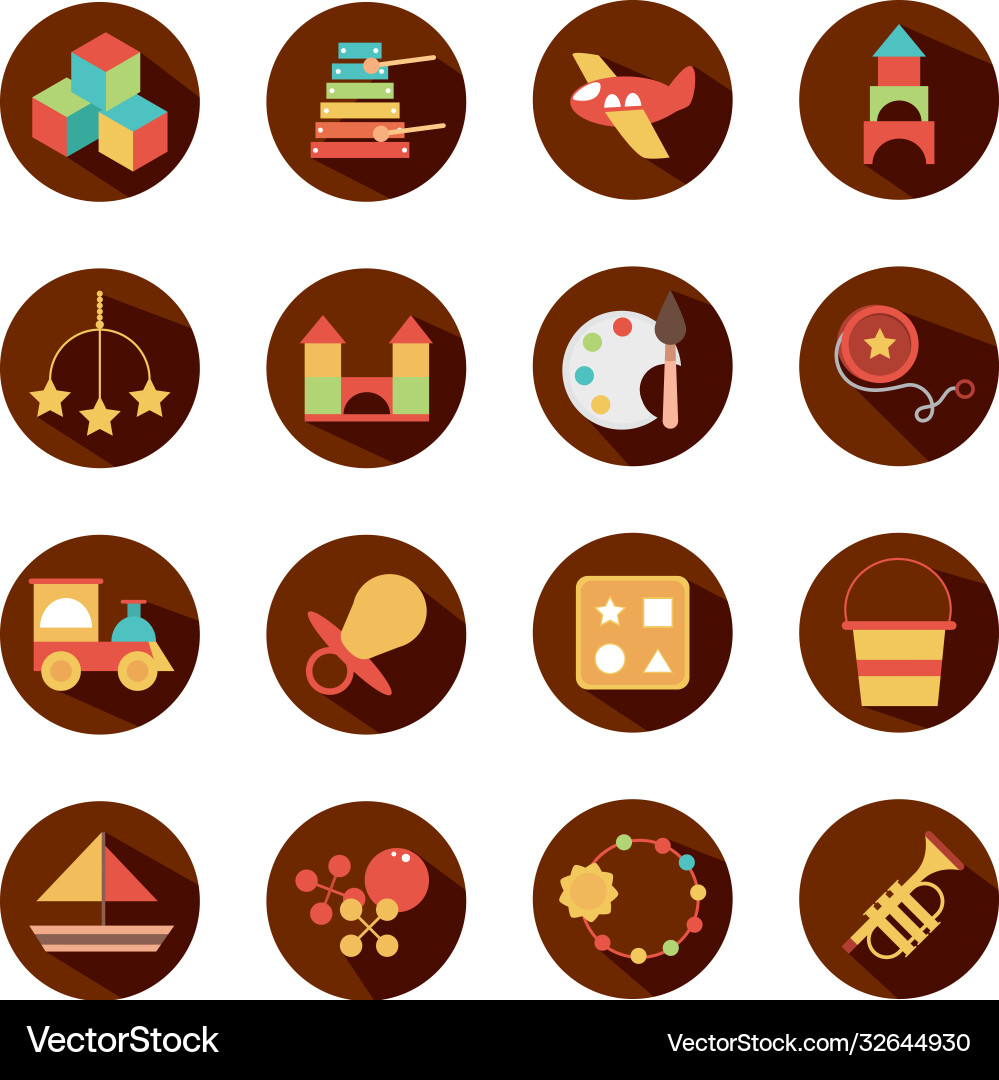 Toy object for small children to play block Vector Image