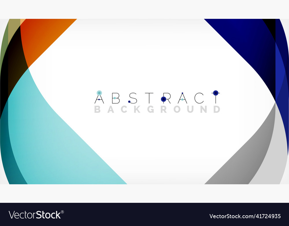 Abstract square shape with overlapping waves Vector Image