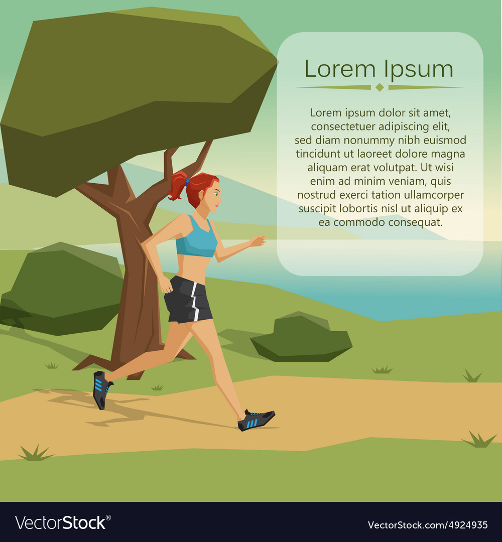 Characters run Royalty Free Vector Image - VectorStock