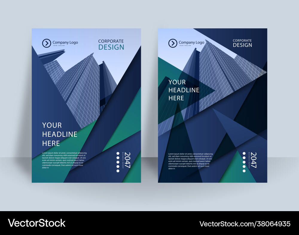 Custom background business book cover design Vector Image