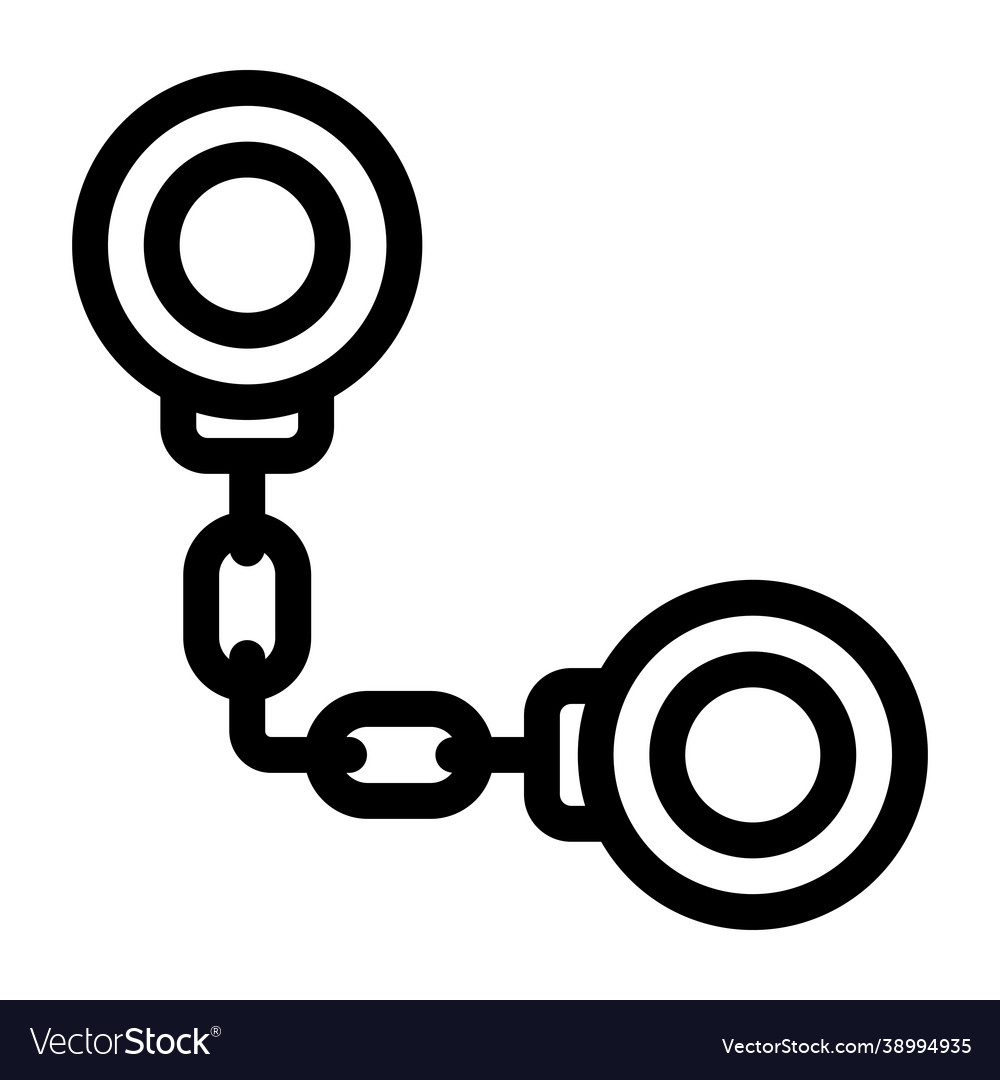 Handcuffs Royalty Free Vector Image - VectorStock
