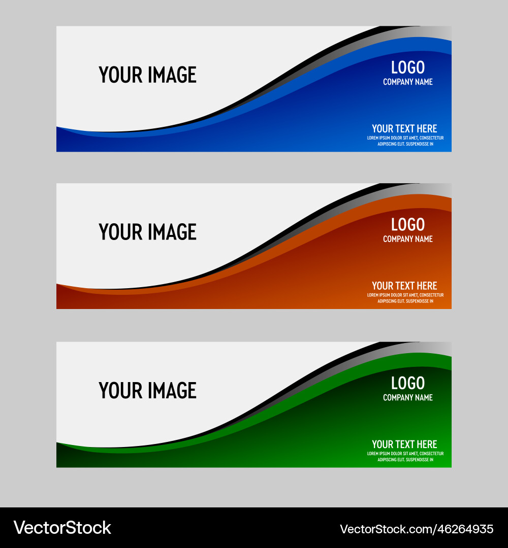 New corporate banners business template design Vector Image