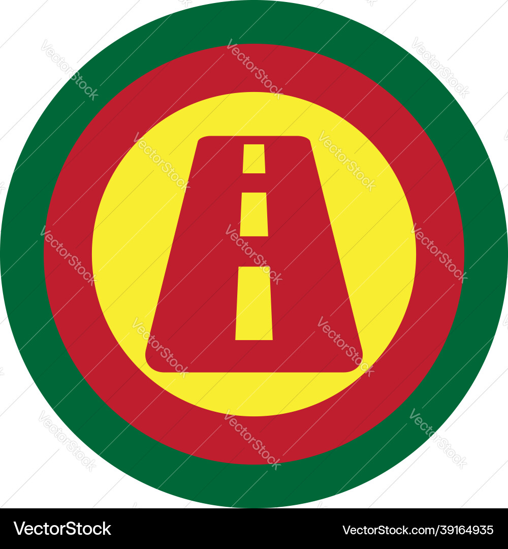 Road traffic sign on a white background Royalty Free Vector