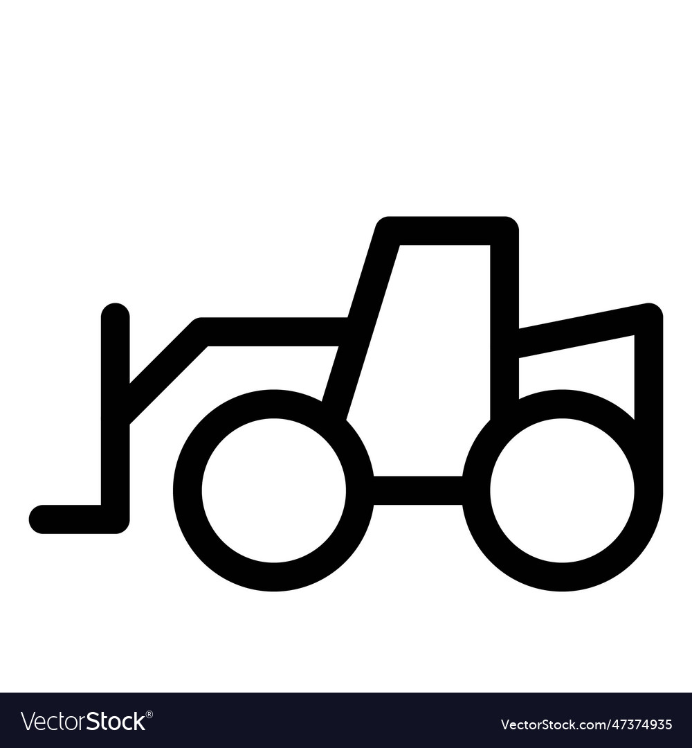 Telehandler a versatile hydraulic lifting unit Vector Image