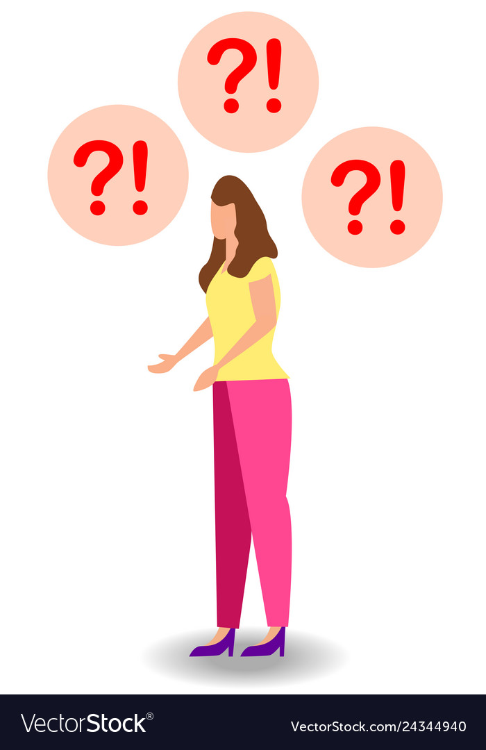 Concept people frequently asked questions Vector Image