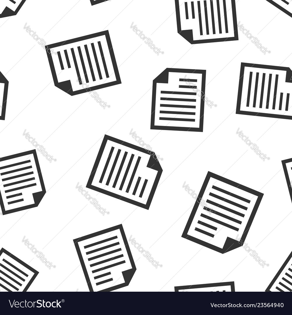 Document note icon seamless pattern background Vector Image