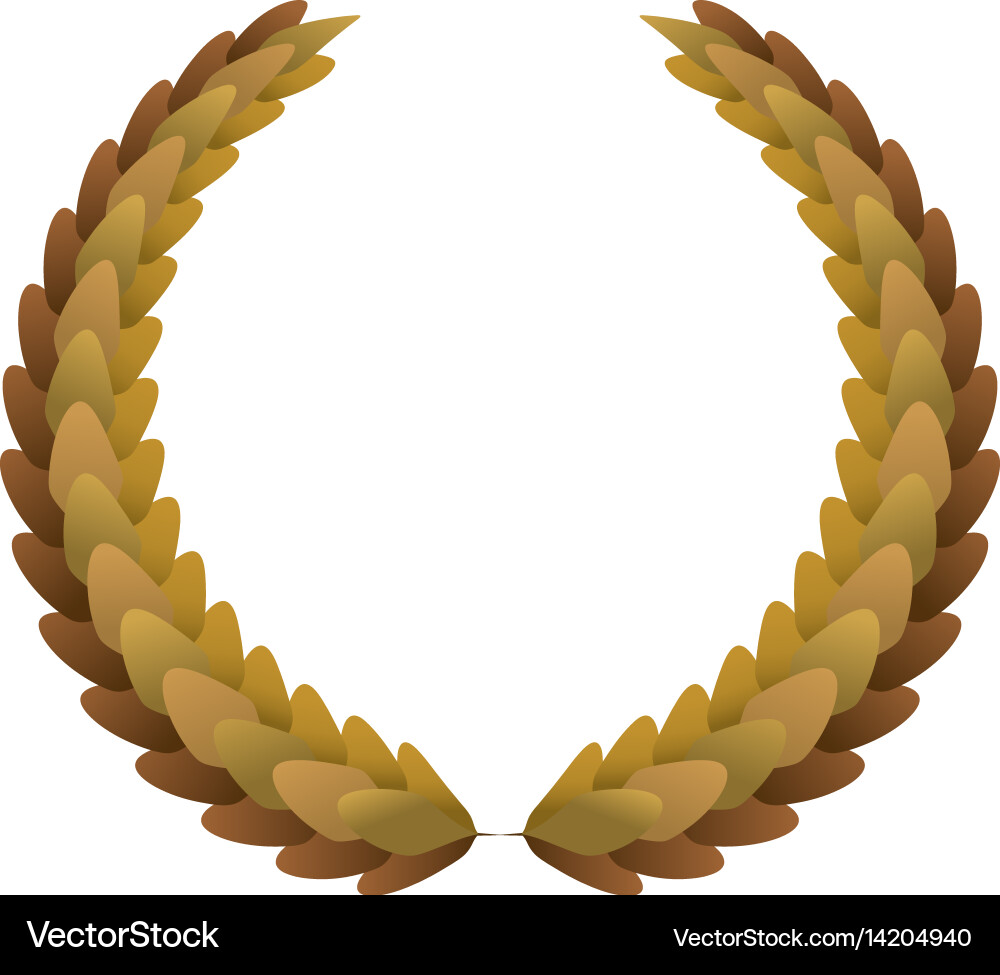 Laurel wreath winner award victory Royalty Free Vector Image