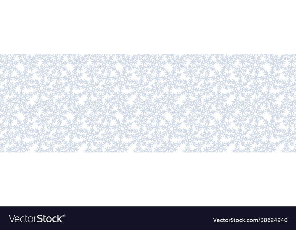Long rectangular background with snowflakes Vector Image