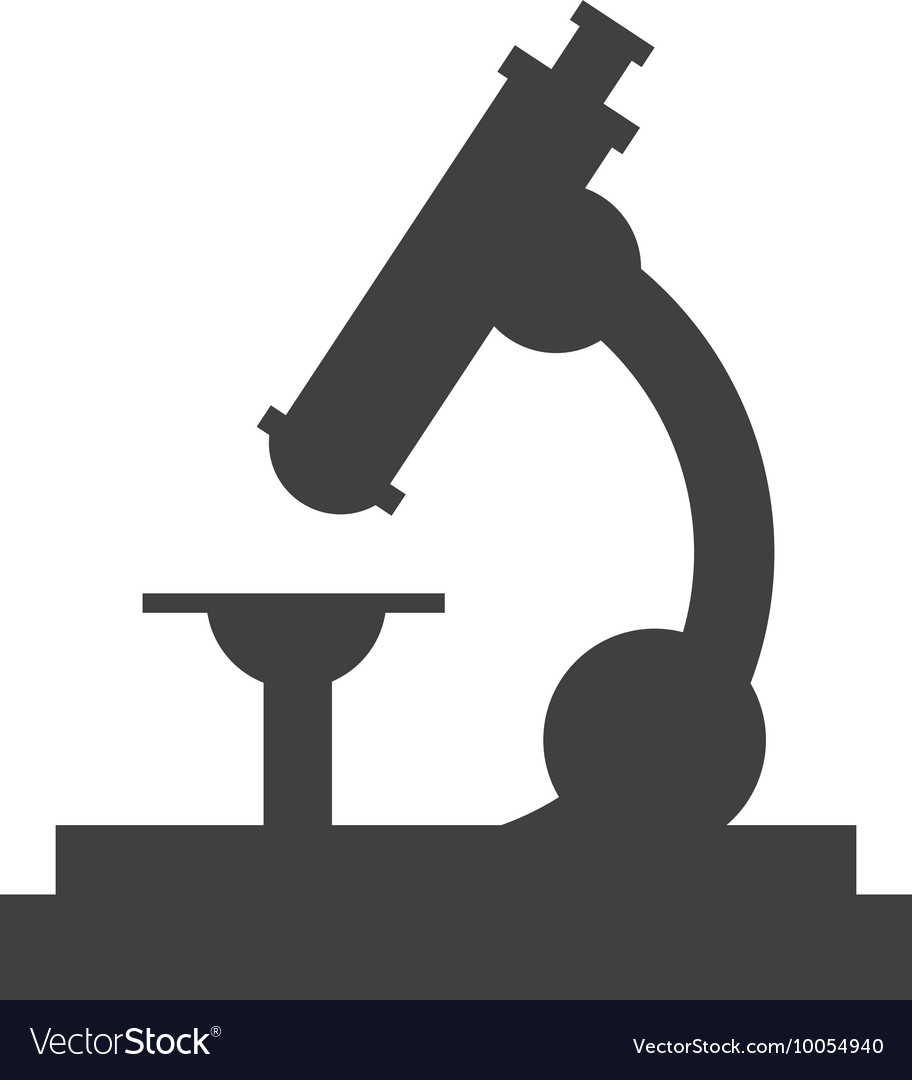 Single microscope icon Royalty Free Vector Image