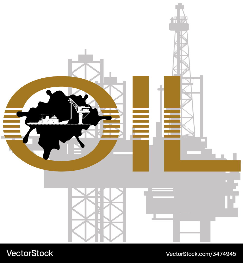 Extraction of mineral resources 1 Royalty Free Vector Image