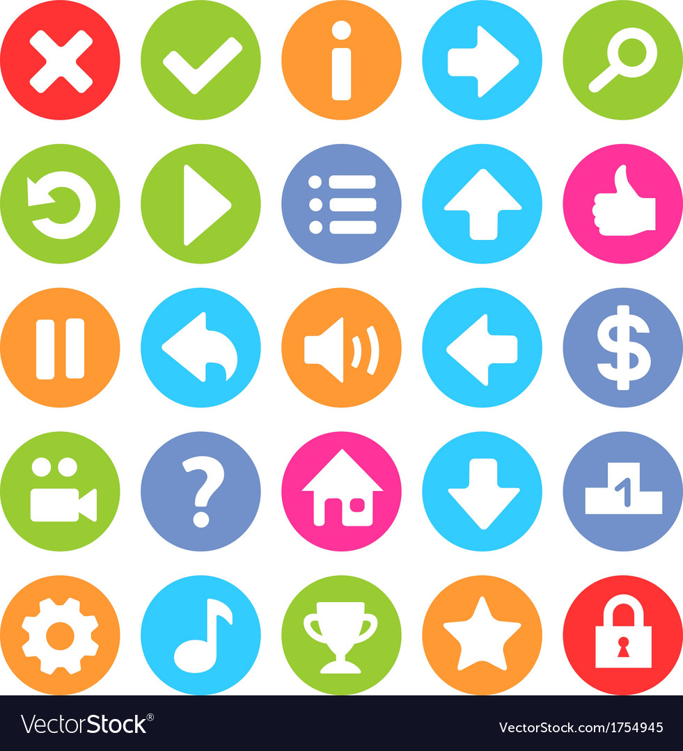 Flat game icon Royalty Free Vector Image - VectorStock