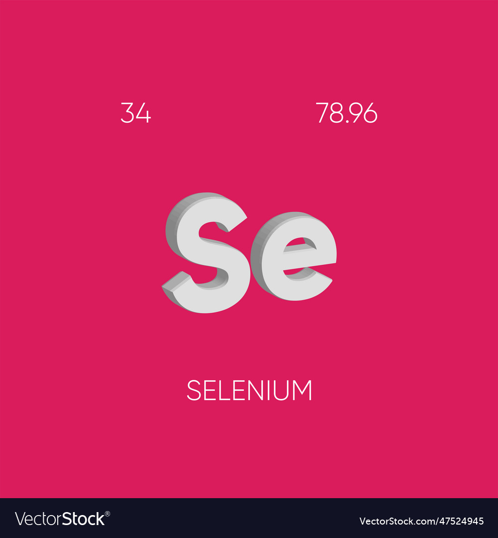 One of the periodic table elements with name Vector Image