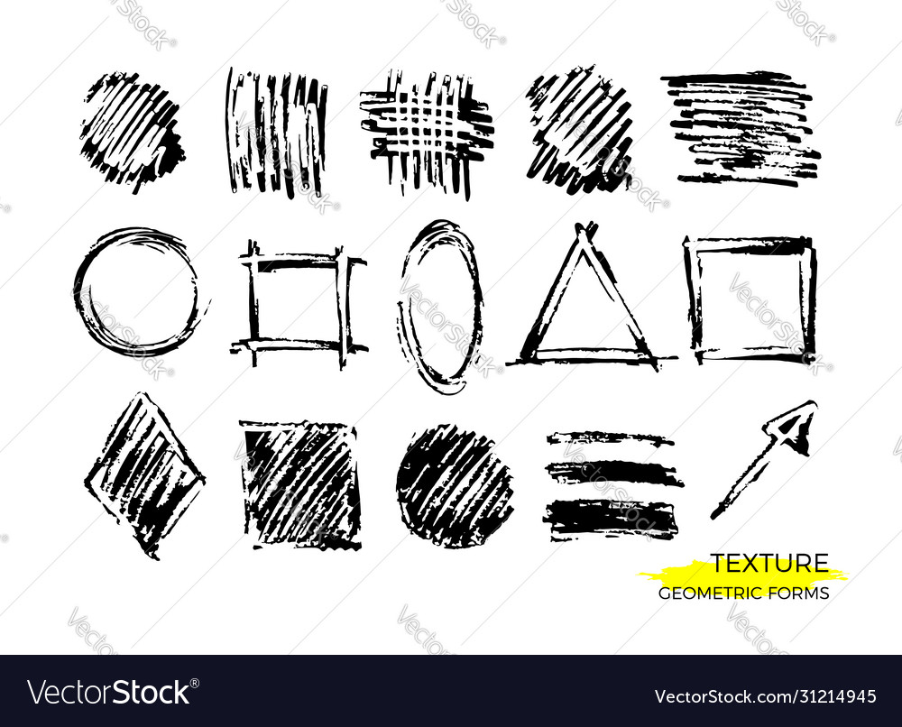 Set texture form Royalty Free Vector Image - VectorStock