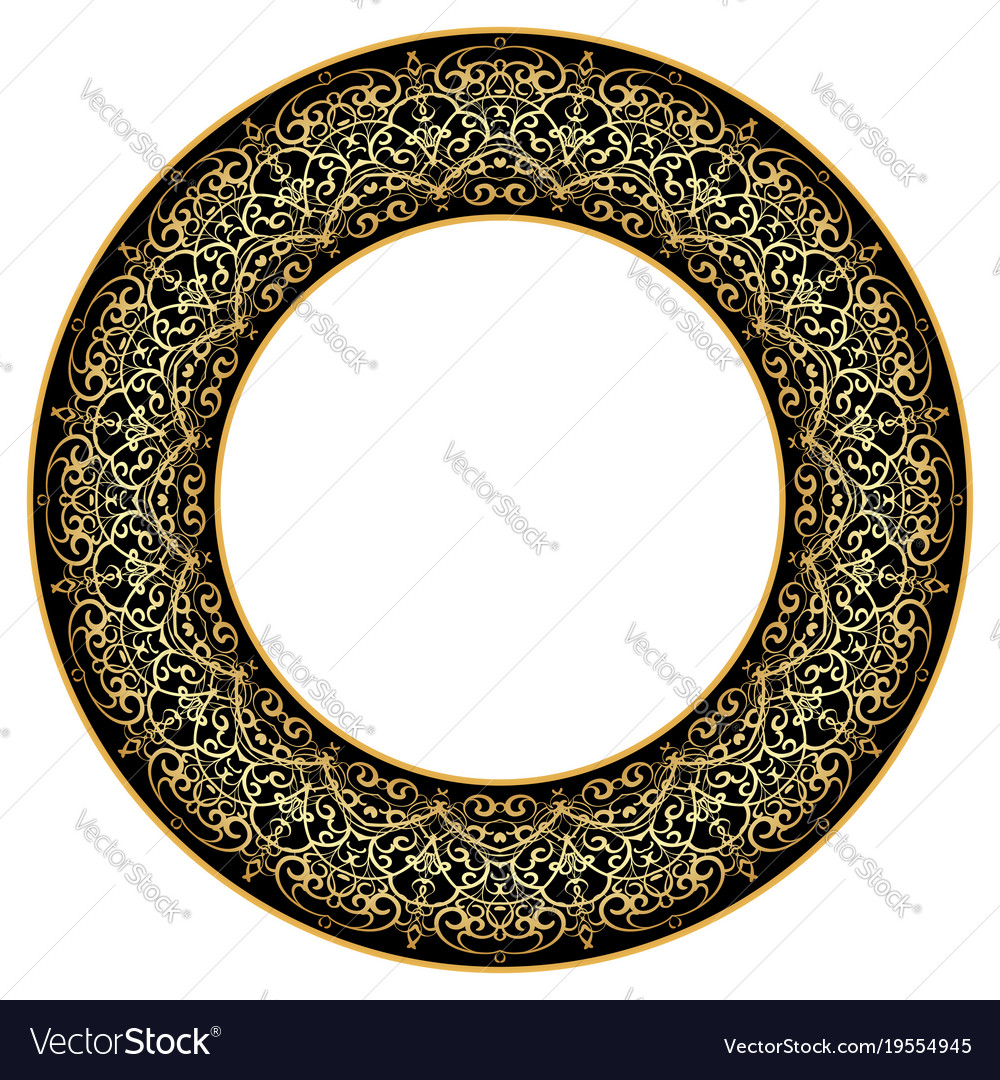 Thin gold pattern Royalty Free Vector Image - VectorStock