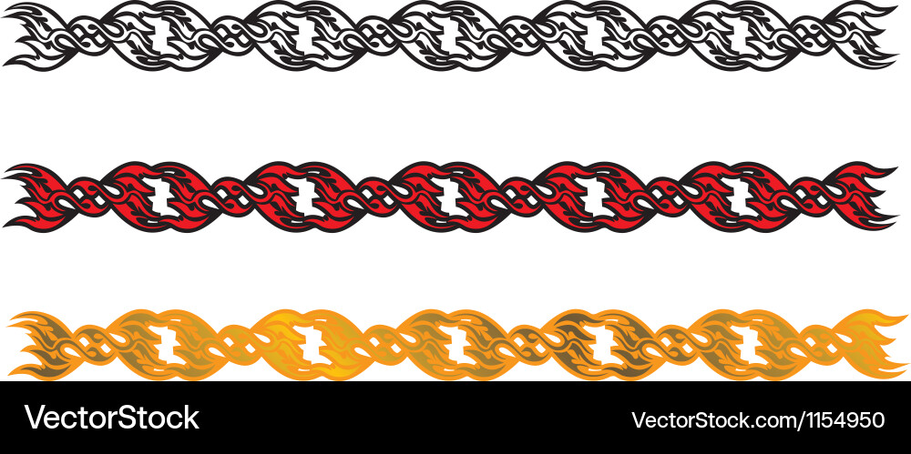 Chain dividing line Royalty Free Vector Image - VectorStock