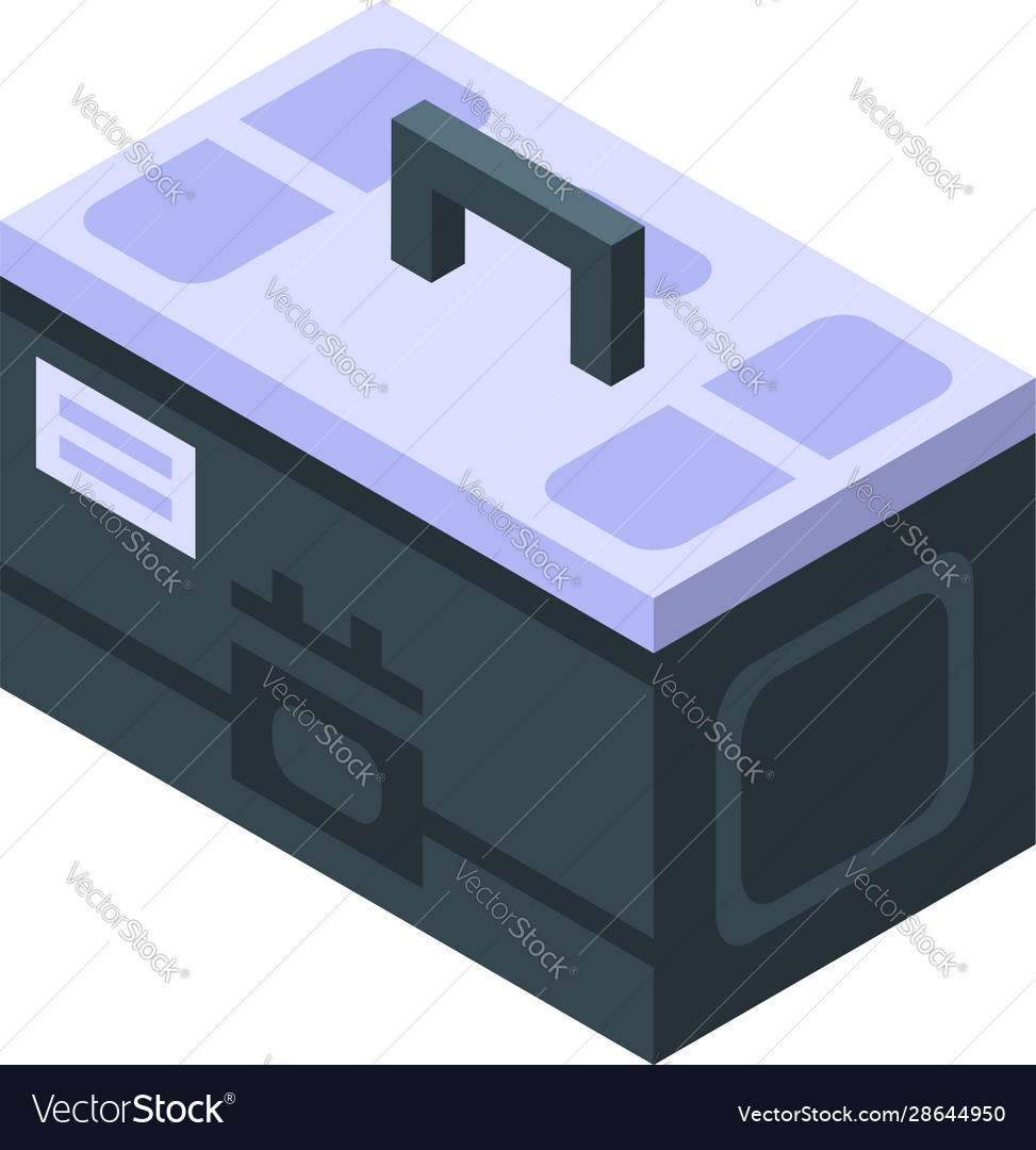 Electrician tool box icon isometric style Vector Image Electrician tool box icon isometric style Vector Image