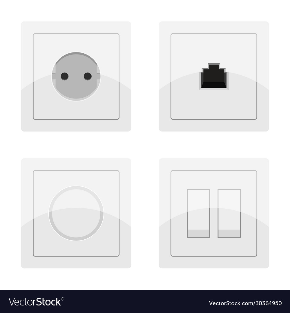Socket set Royalty Free Vector Image - VectorStock