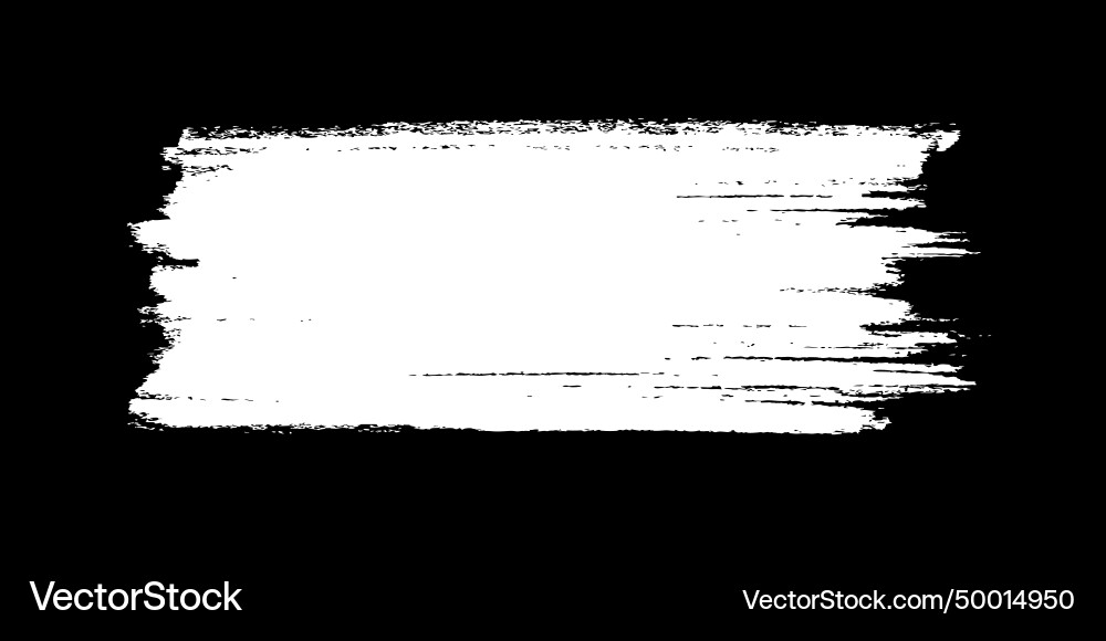 White brush stroke paint brush ink stroke Vector Image