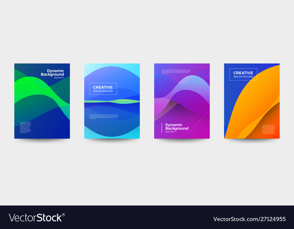 Cover design dynamic background Royalty Free Vector Image