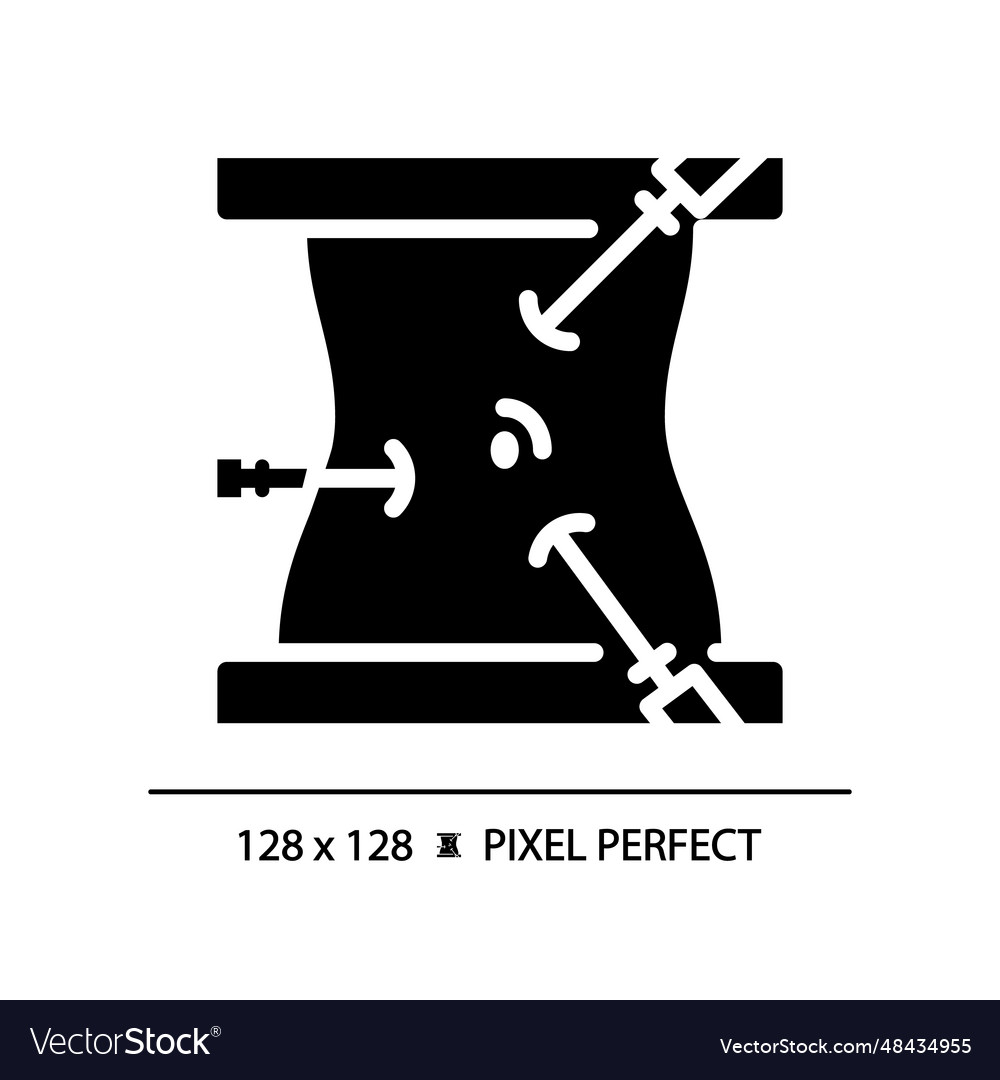 Laparoscope pixel perfect black glyph icon Vector Image Laparoscope pixel perfect black glyph icon Vector Image
