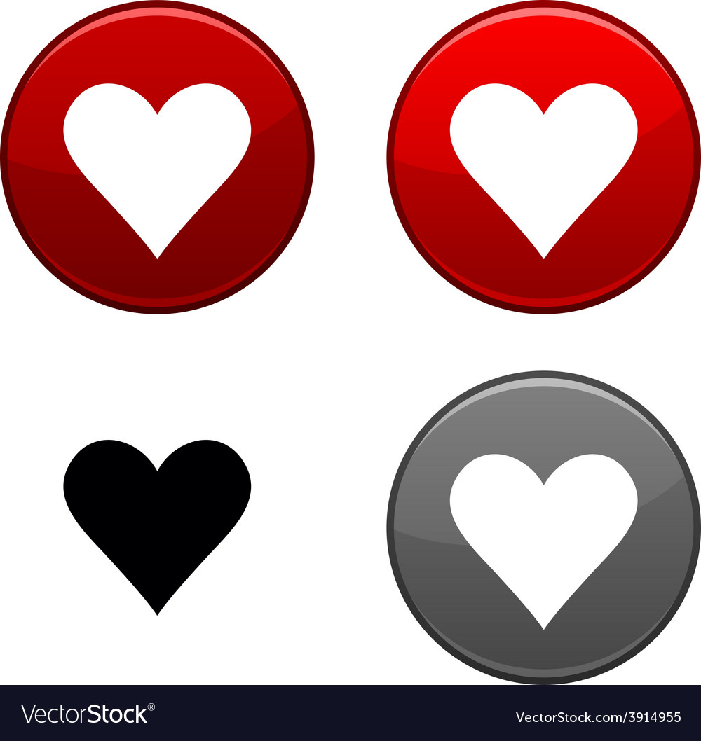 Love button Royalty Free Vector Image - VectorStock
