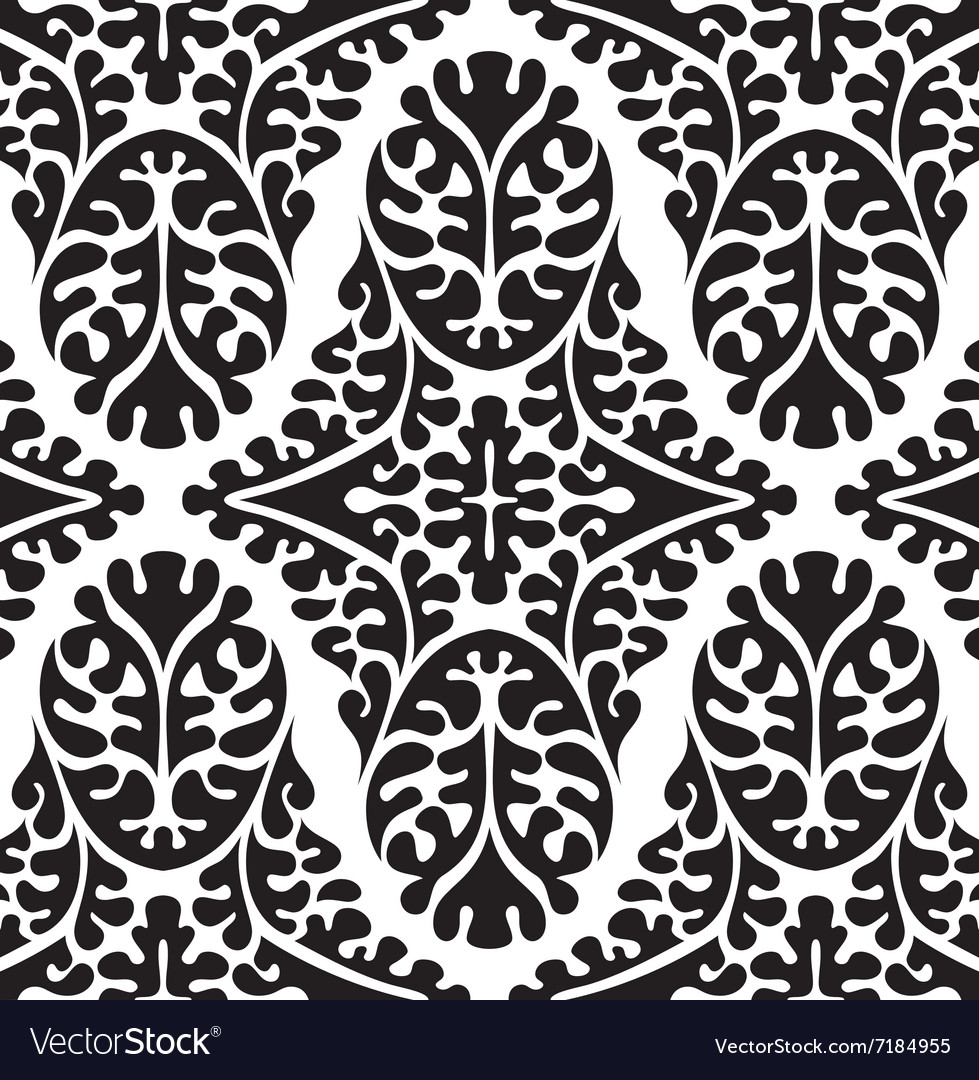Seamless damask pattern Royalty Free Vector Image