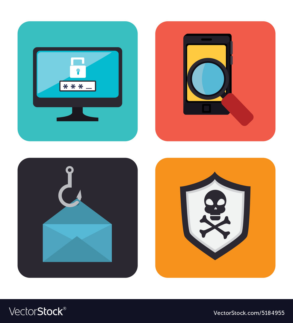 Security digital design Royalty Free Vector Image