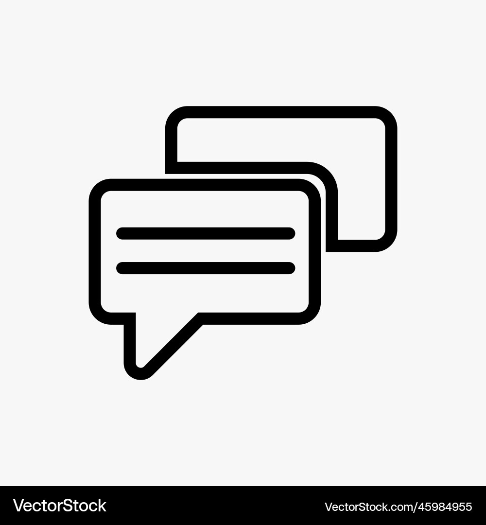 Speech bubble icon message bubble Royalty Free Vector Image