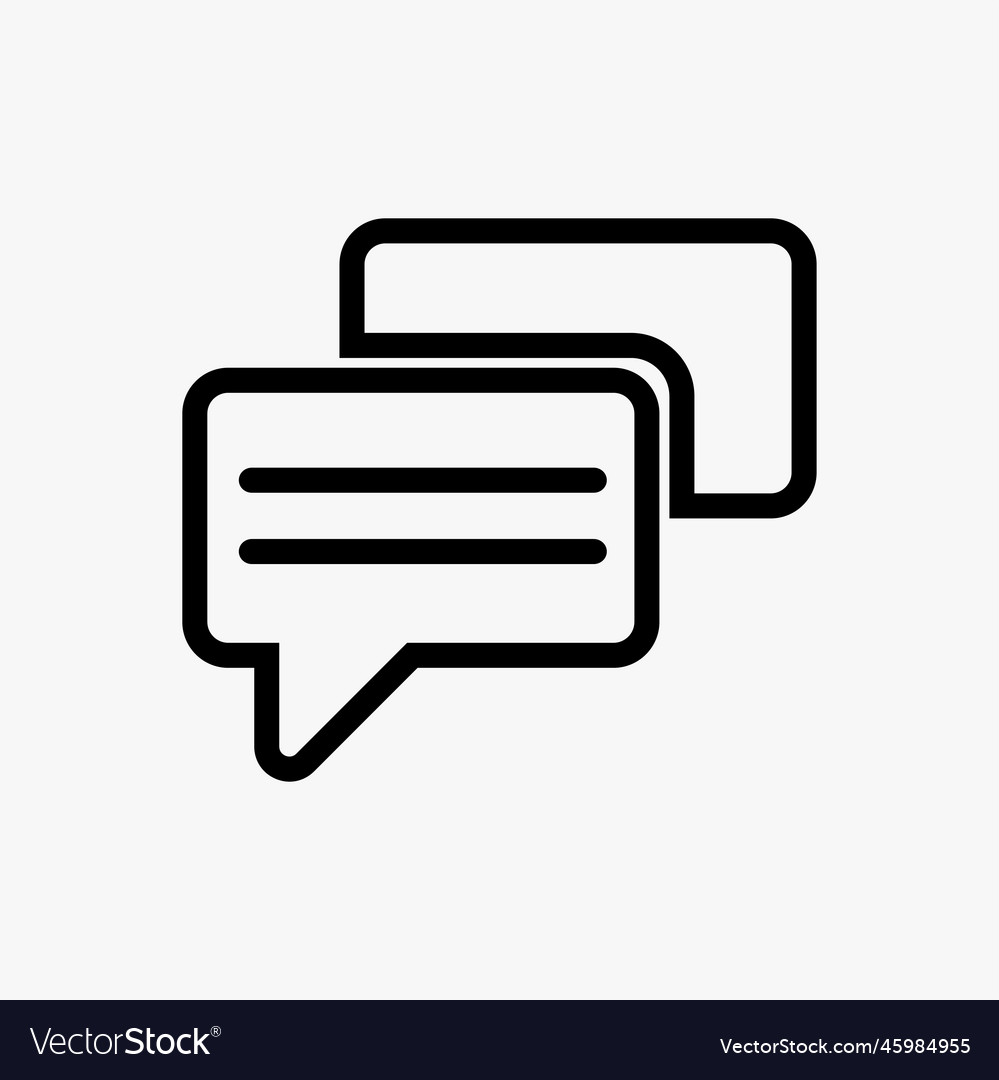 Speech bubble icon message speech bubble with Vector Image
