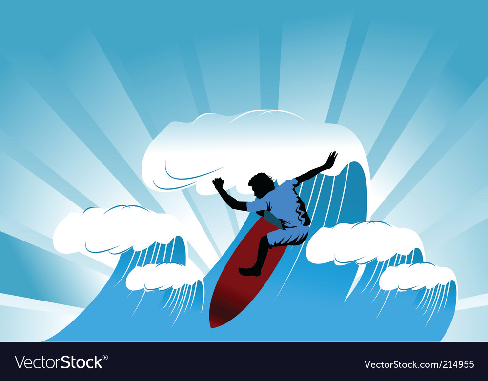 Surfing Royalty Free Vector Image - VectorStock