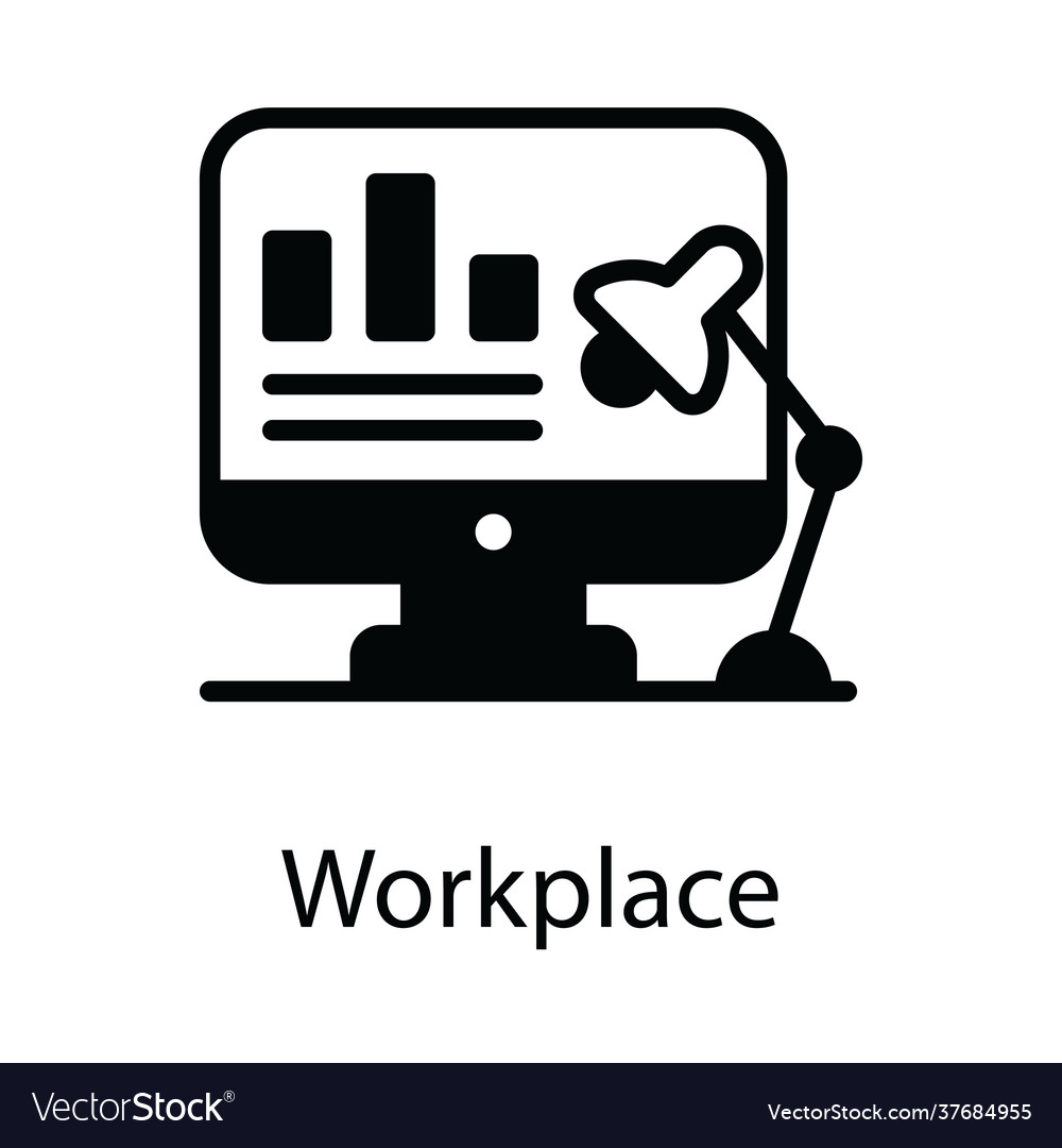 Workplace Royalty Free Vector Image - VectorStock