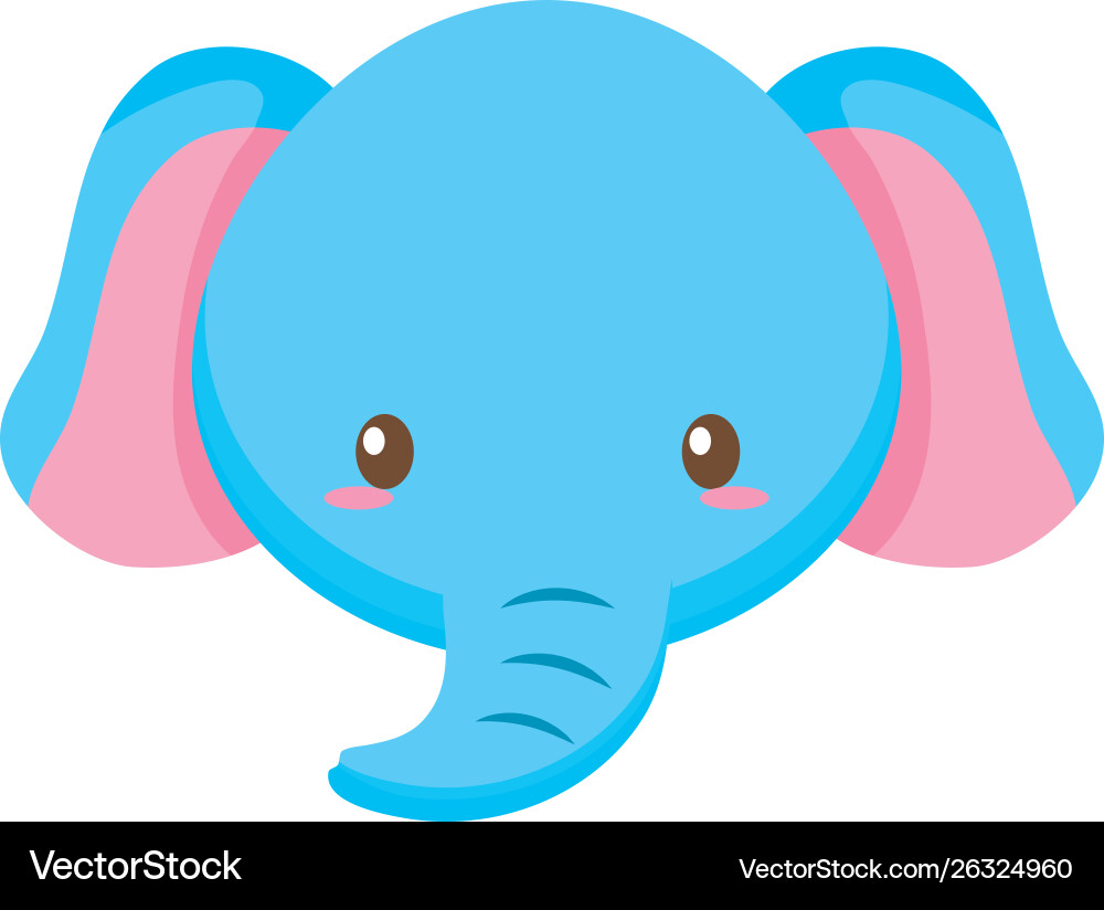 Adorable Baby Elephant Character Royalty Free Vector Image