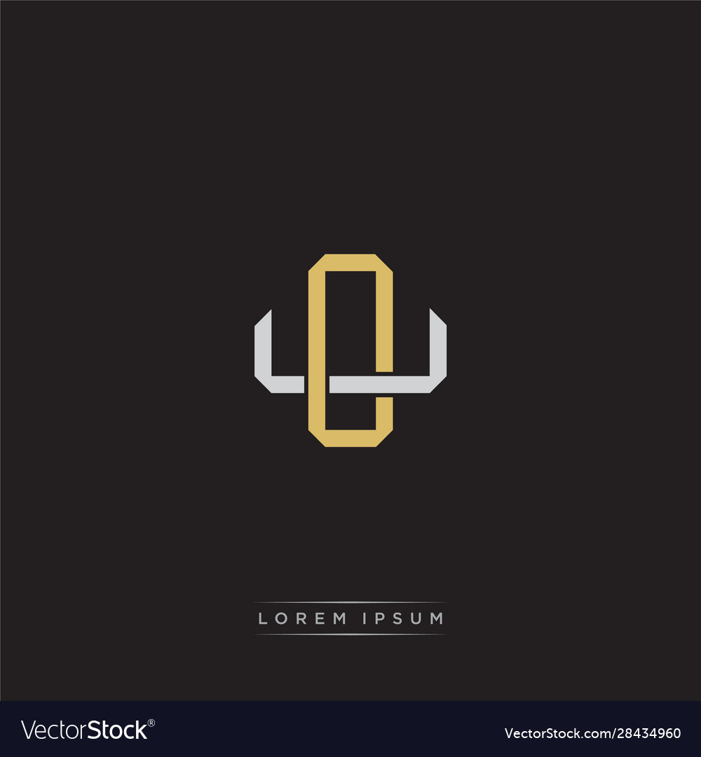 Initial letter overlapping interlock logo Vector Image