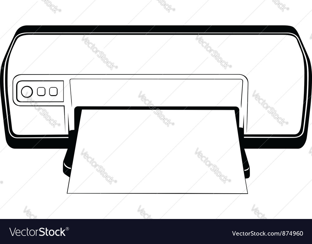 Printer Royalty Free Vector Image - VectorStock