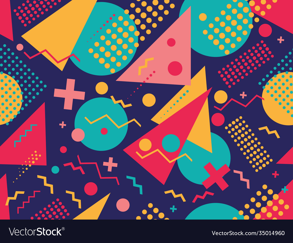 Seamless pattern with geometric shapes Royalty Free Vector
