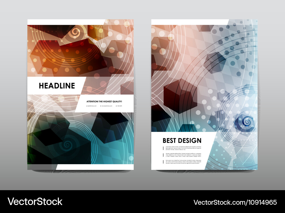 Brochure layout template flyer design Royalty Free Vector