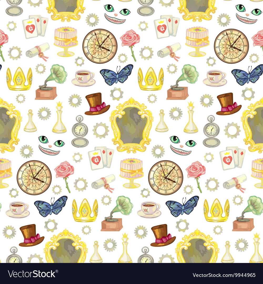 Fairy tale seamless pattern Royalty Free Vector Image